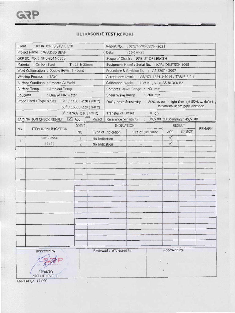 Ut Report Sp0 0353 | PDF