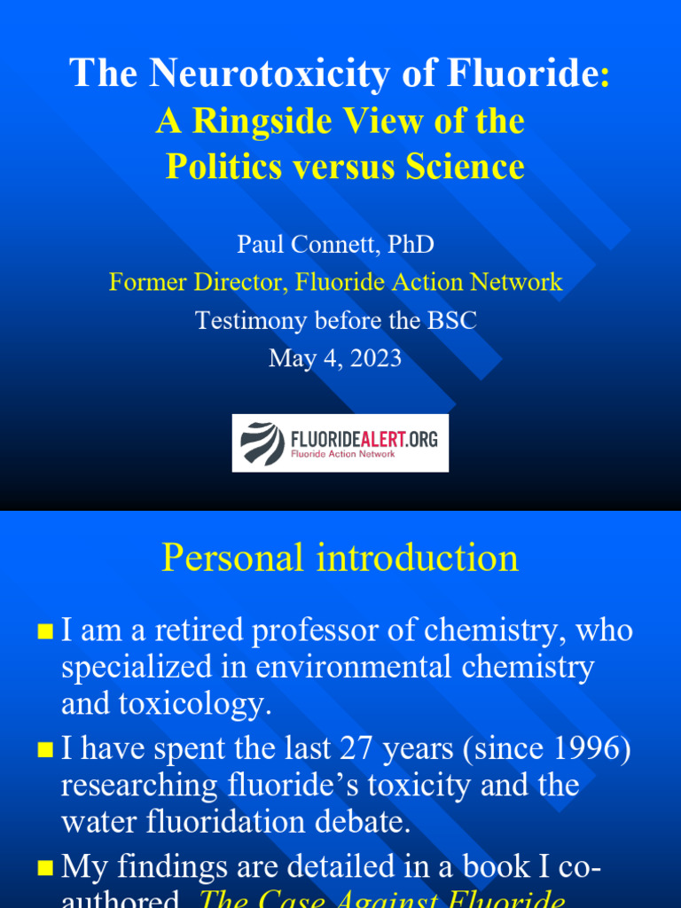 Fluoride Neurotoxicity: Science vs. Politics | PDF | Intelligence ...