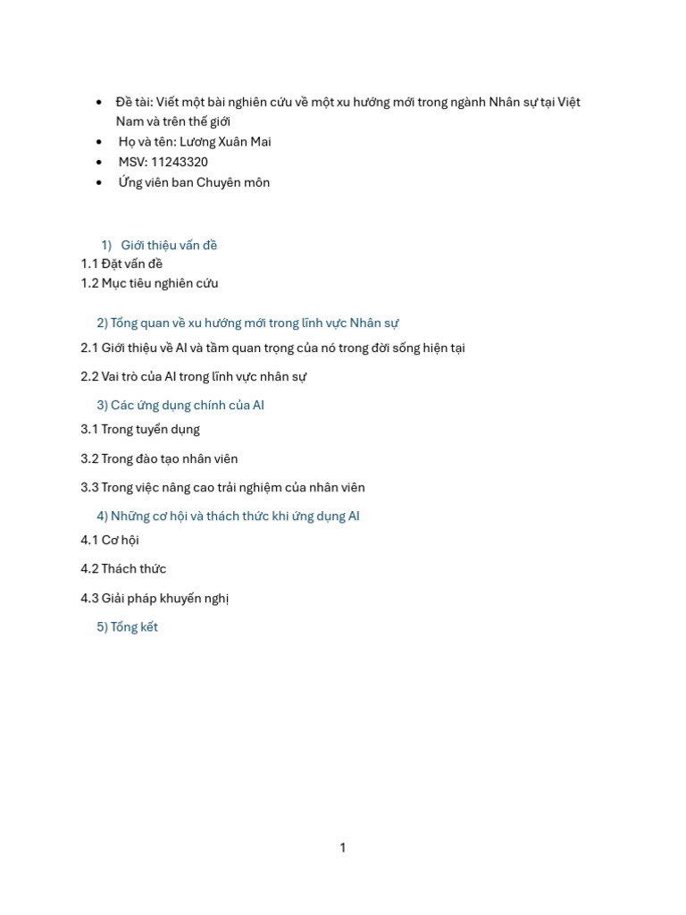 NG D NG AI Vào Lĩnh V C Nhân S | PDF