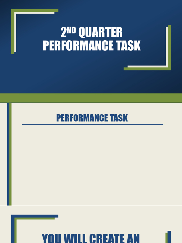Performance Task 2nd Quarter | PDF