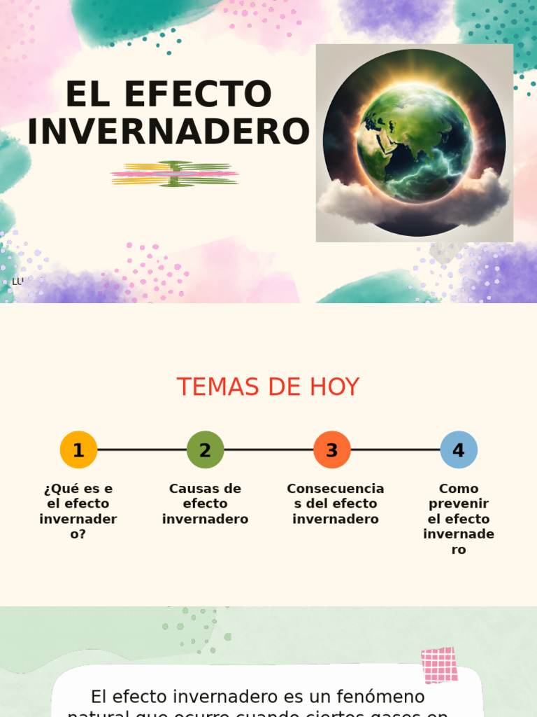 El Efecto Invernadero-Lu | PDF | Gases de efecto invernadero ...