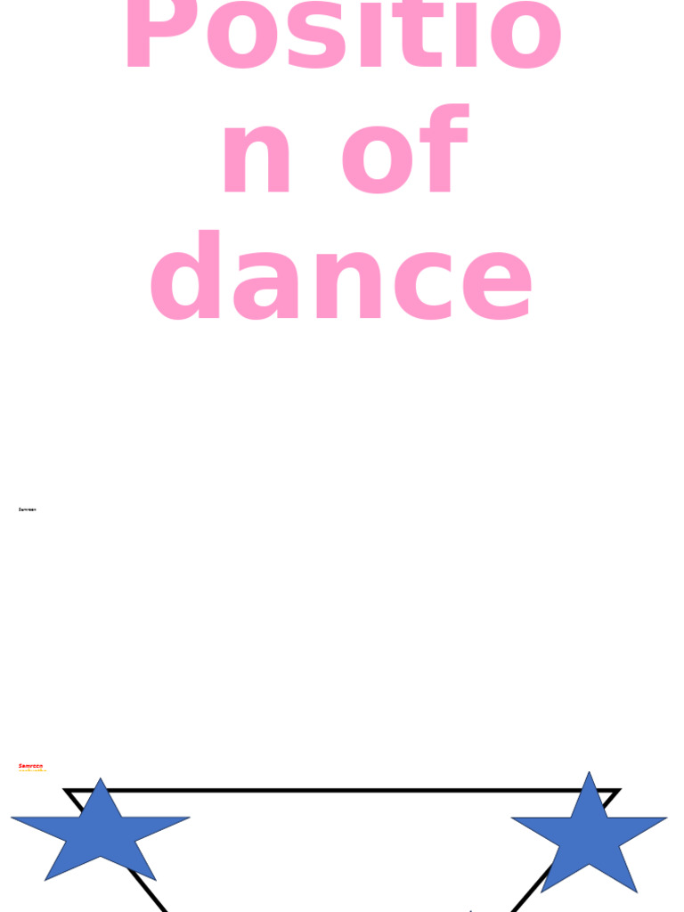 Position of Dance | PDF