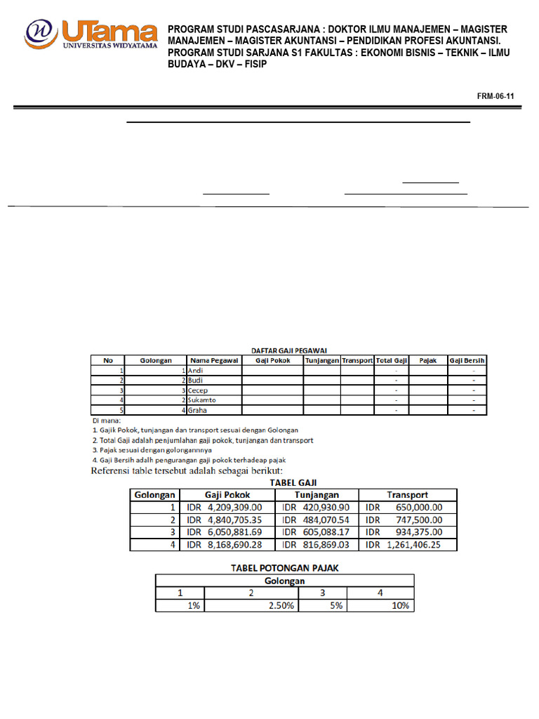 UTS 01 242501 FEB61102 Programming Paulus Sugianto Yusuf SE MT CAP Reguler A Kelas E-1 | PDF ...