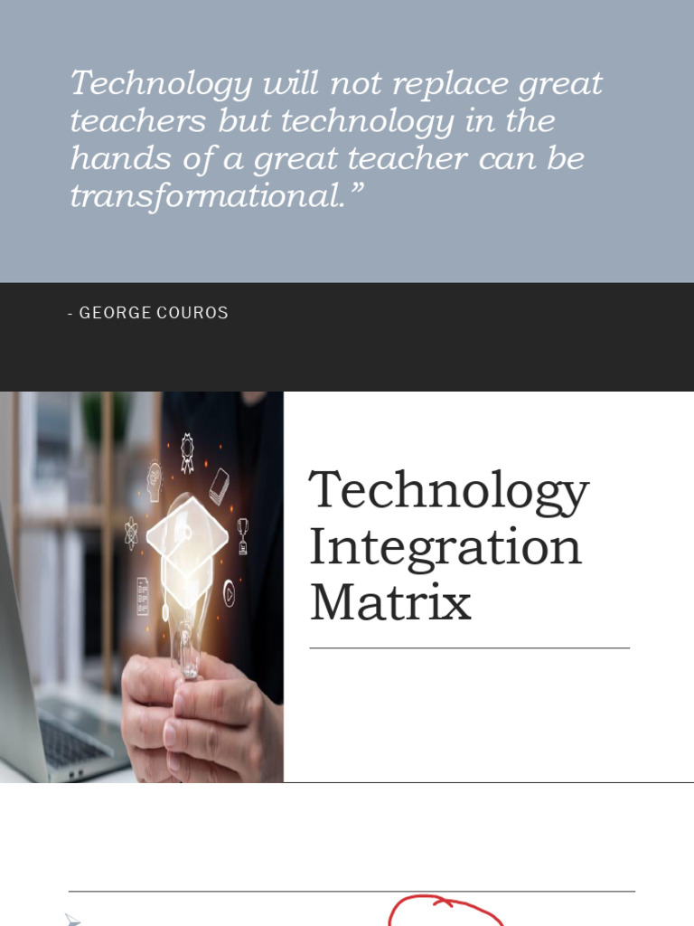 Technology Integration Matrix | PDF | Business