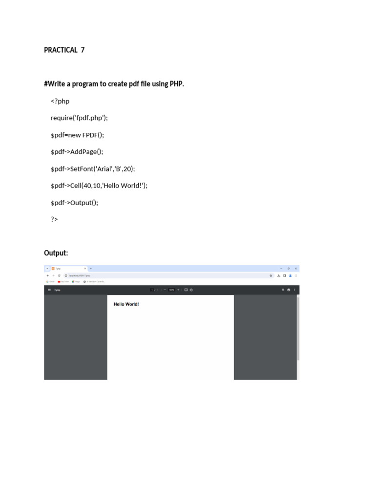 WBP Practical 7 | PDF