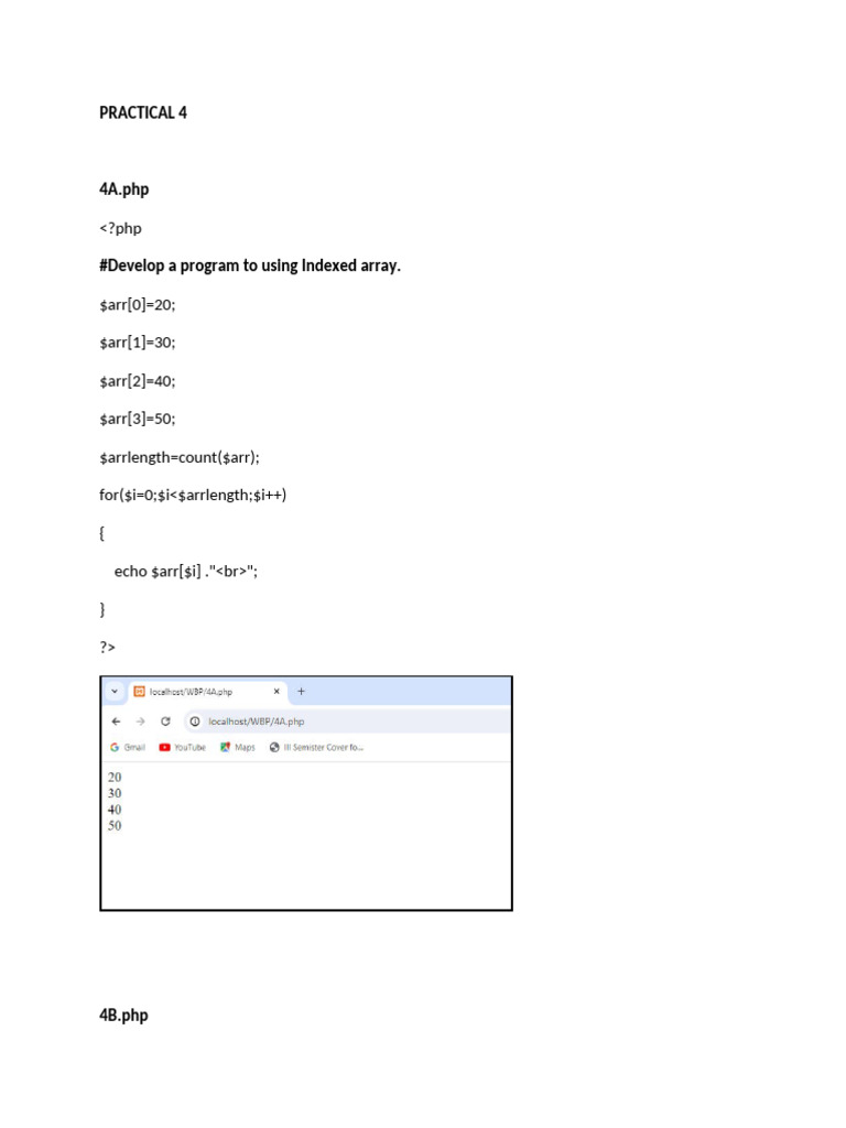 WBP Practical 4 | PDF | Teaching Methods & Materials | Computers