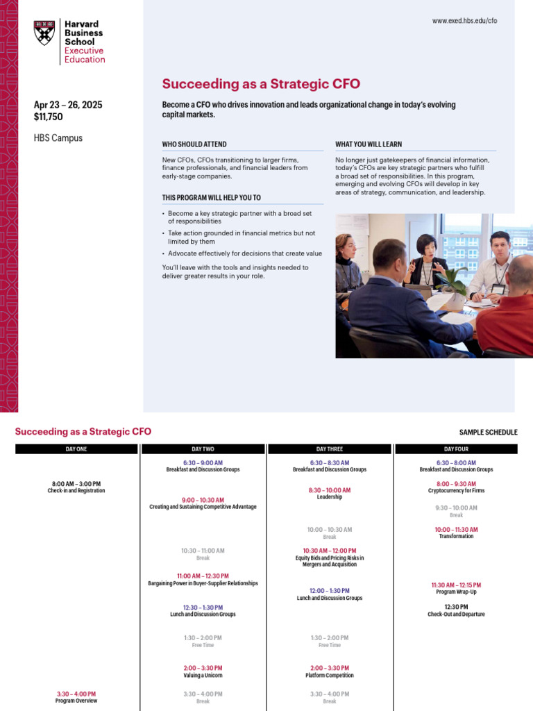 Succeeding Strategic Cfo Brochure | PDF | Chief Financial Officer | Discrimination