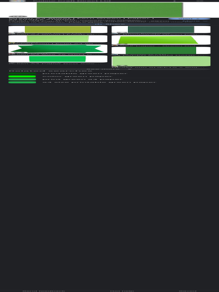 Fern Green A4 Printable Paper Sheets | PDF