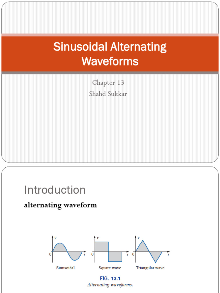 Sinusoidal AC Waveform Basics | PDF | Frequency | Phase (Waves)