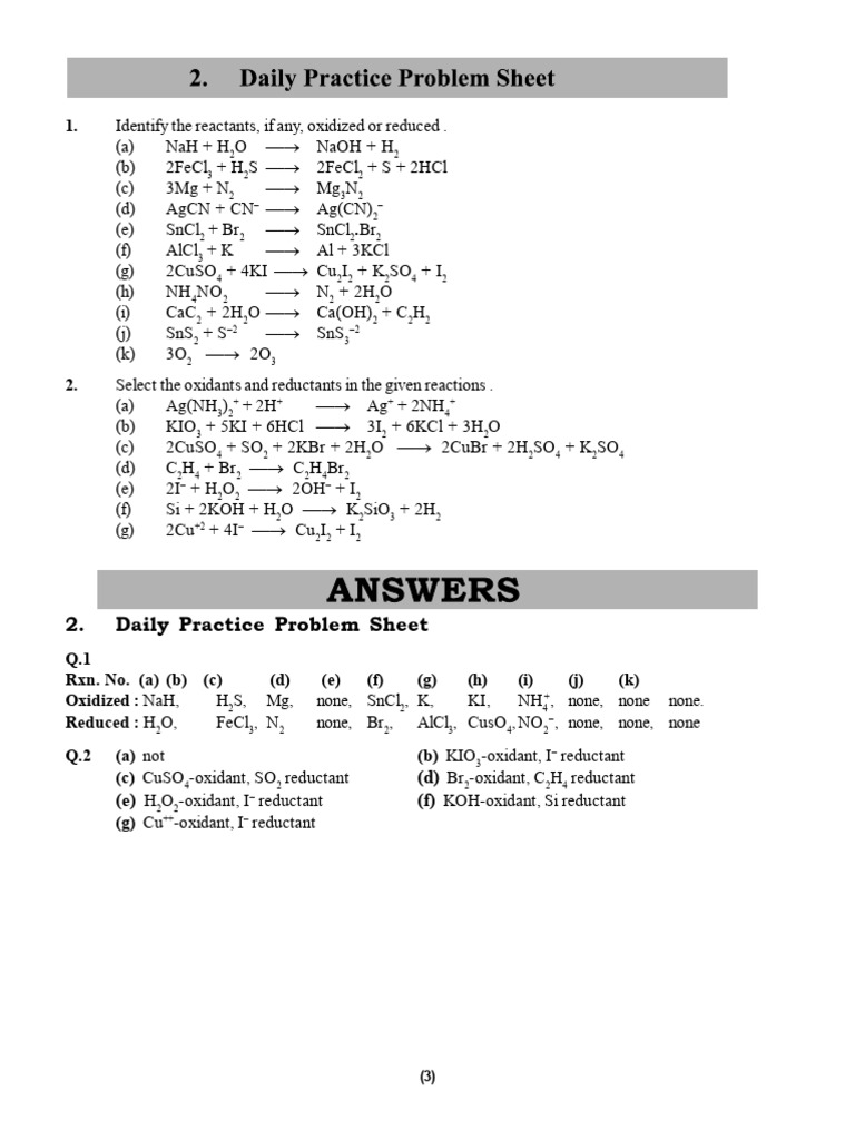 DPP-2 of Chemsitry | PDF