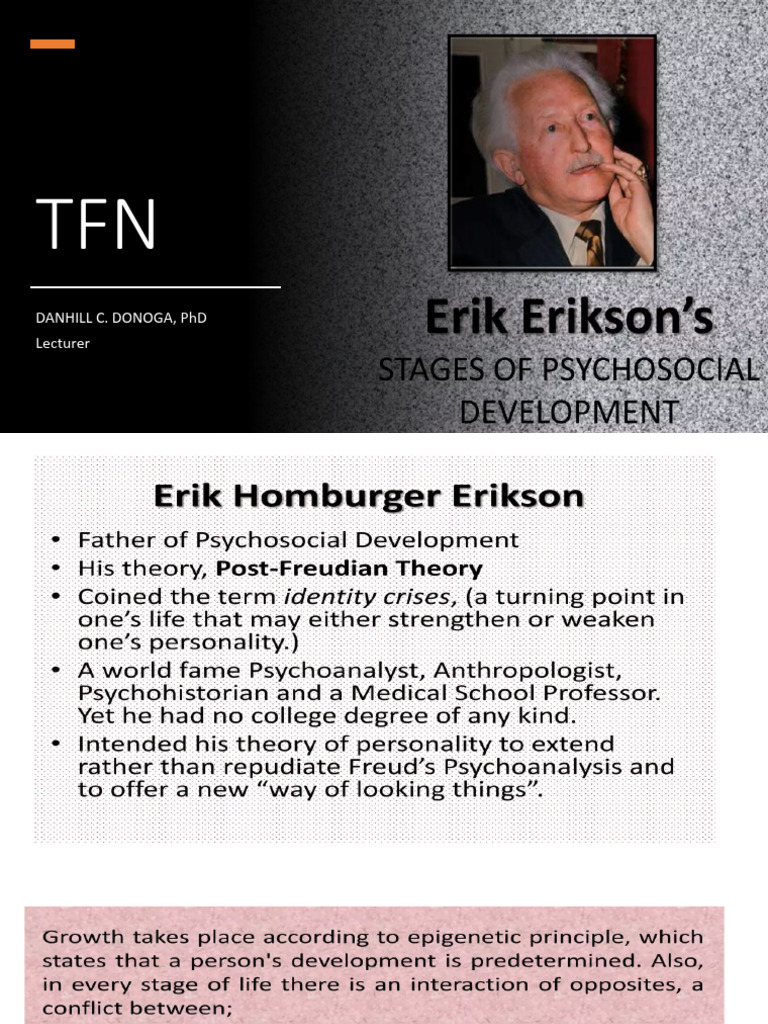 Erik Erickson's Psychosocial Development Theory | PDF
