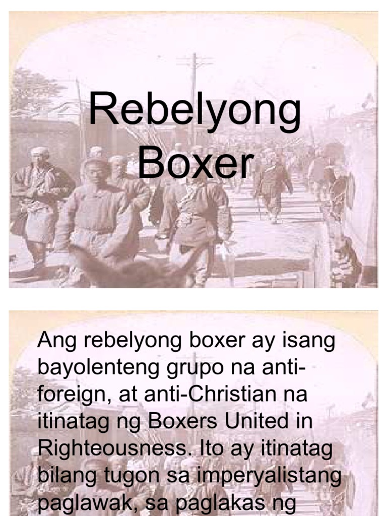 Rebelyong Boxer | PDF