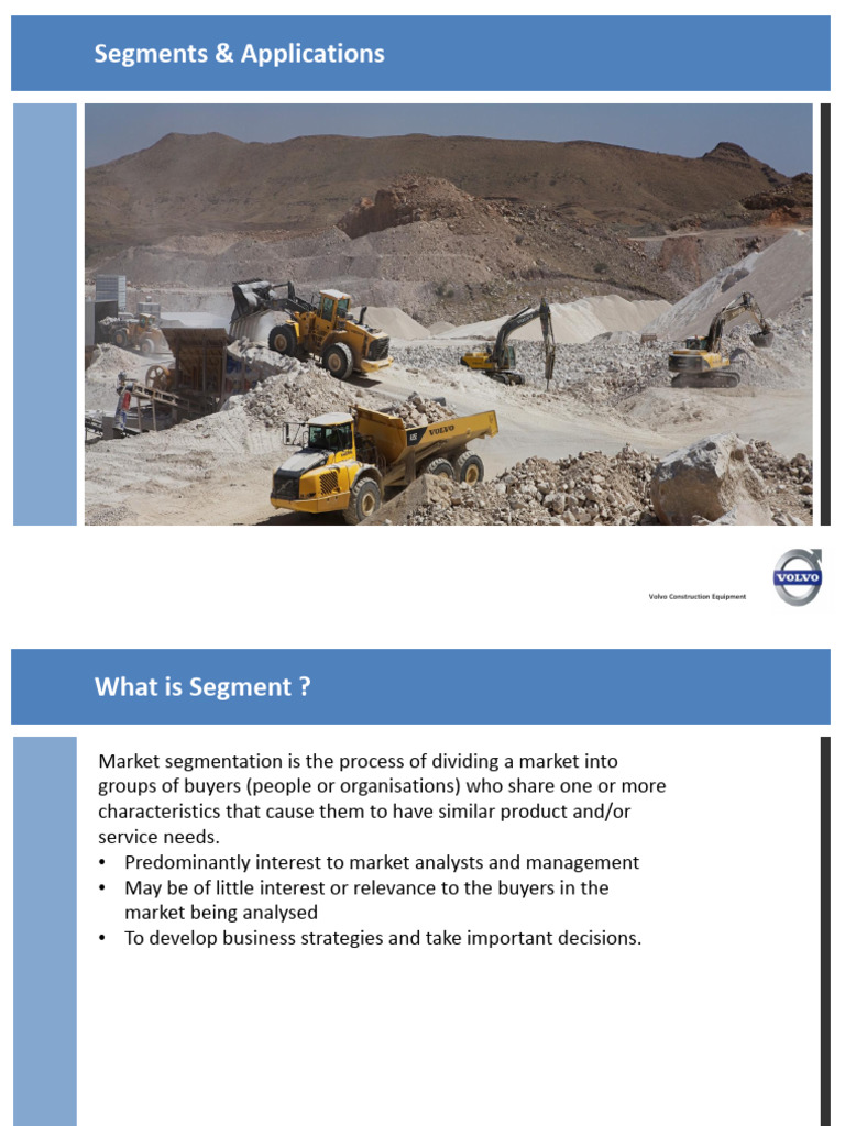 Segment Introduction | PDF | Mining | Heavy Equipment