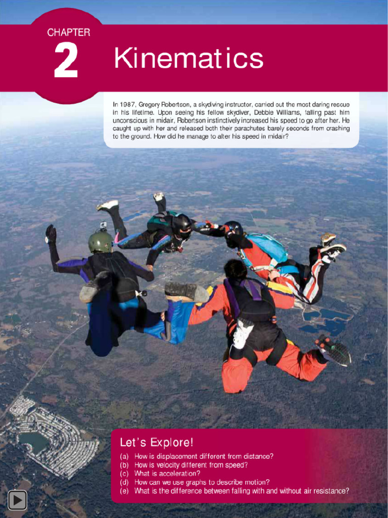 Physics Book Chapter 2 - Kinematics. | PDF