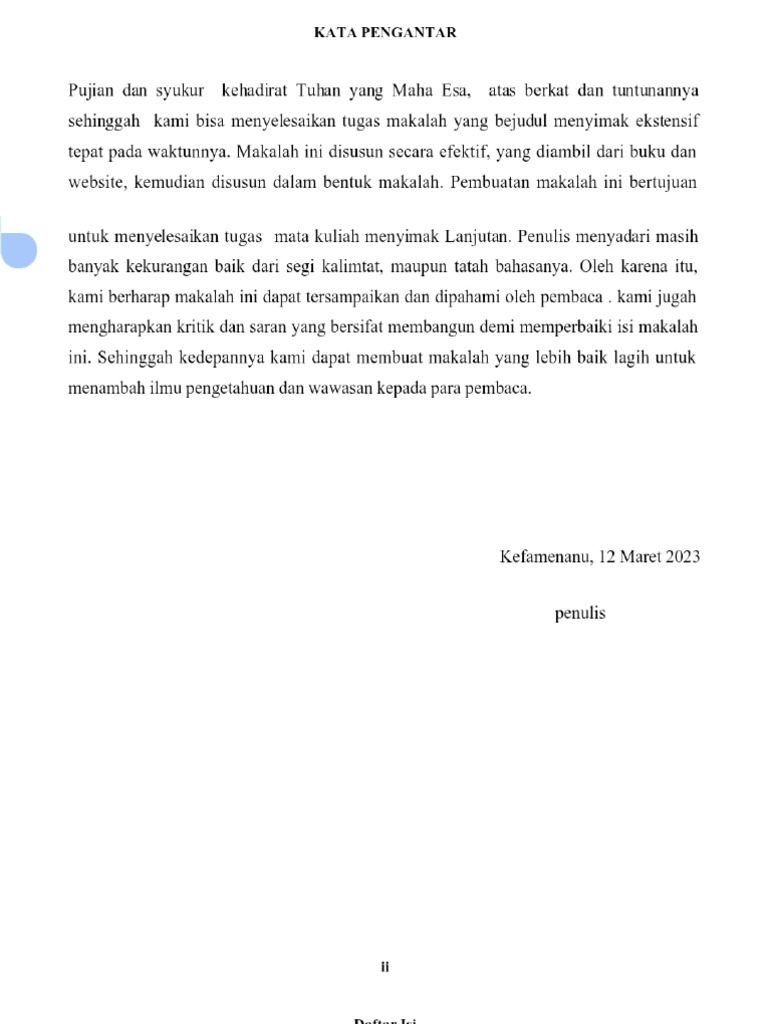 Menyimak KLP 7 | PDF