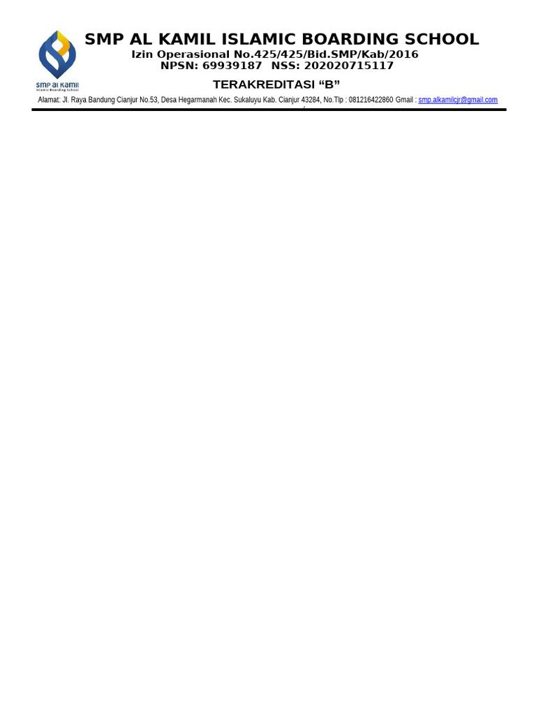 Kop Surat SMP Ta. 2022-2023 | PDF