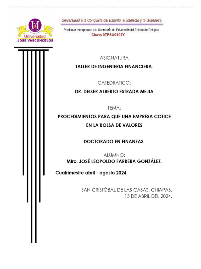 Procedimientos para Cotizar en Bolsa | PDF | Bolsa | Business