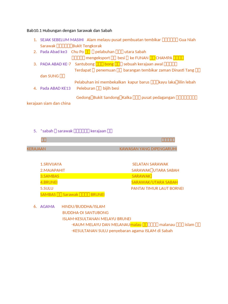 Tingkatan 2 Bab 10 | PDF
