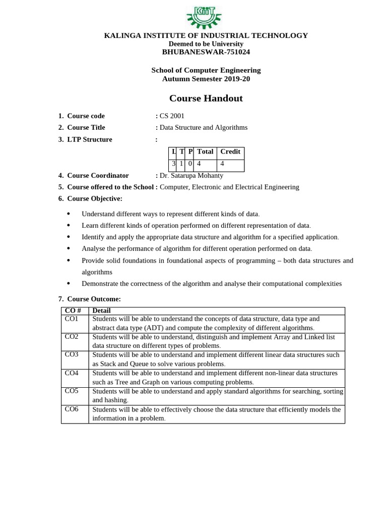 Course Handout | PDF | Queue (Abstract Data Type) | Data Structure