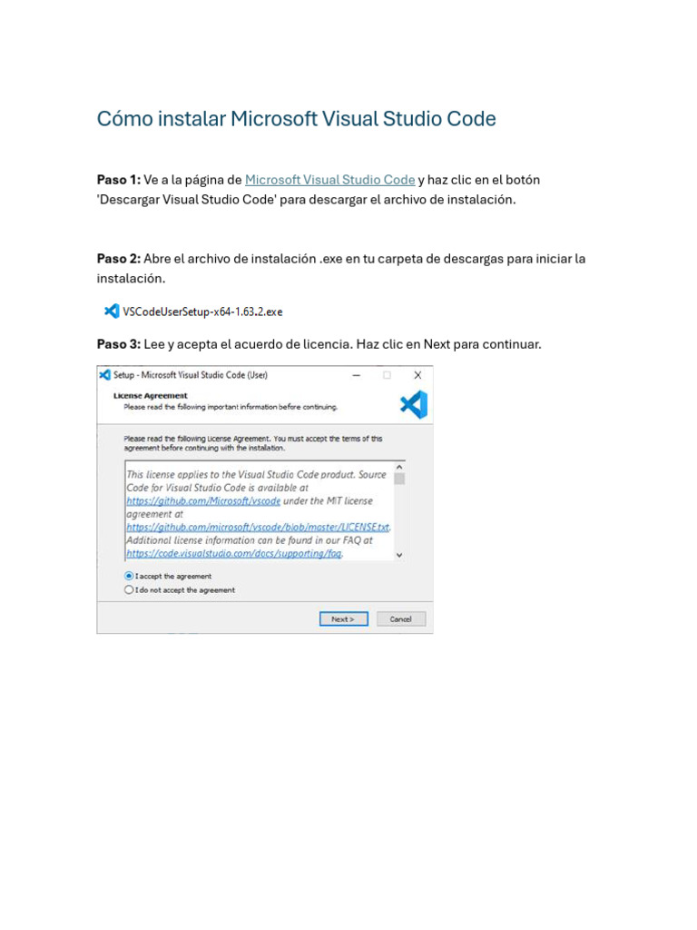 Guia Instalacion Visual Studio Code | PDF | Crecimiento personal y ...