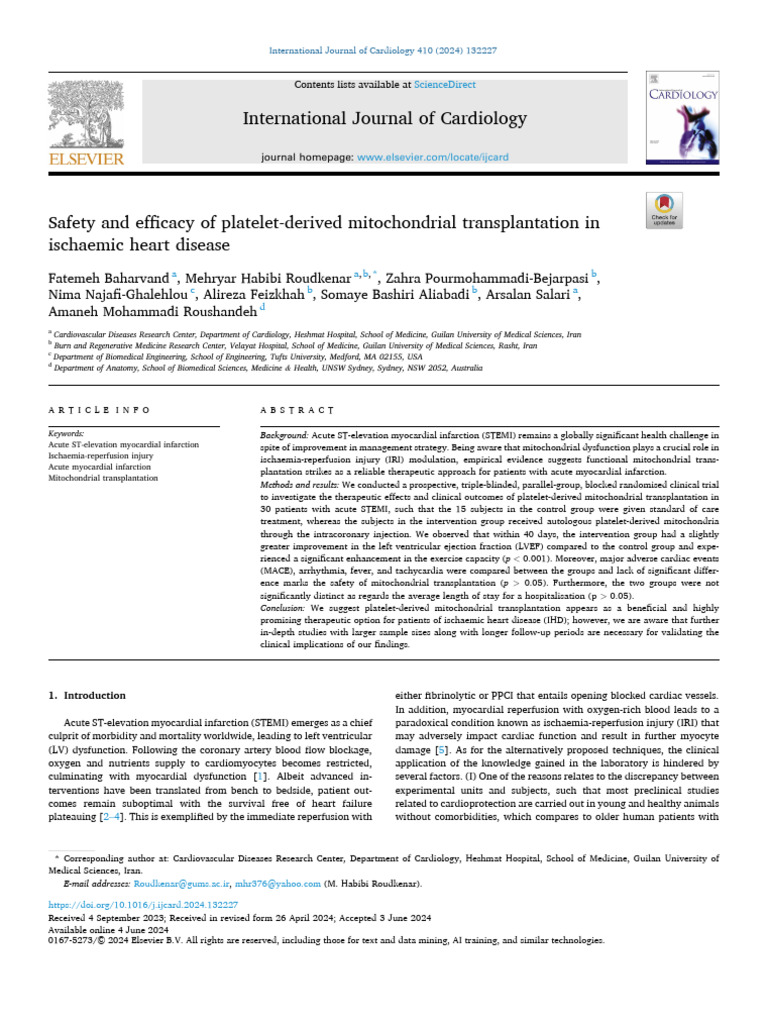 Platelets in Heart Diseases | PDF | Myocardial Infarction | Ischemia