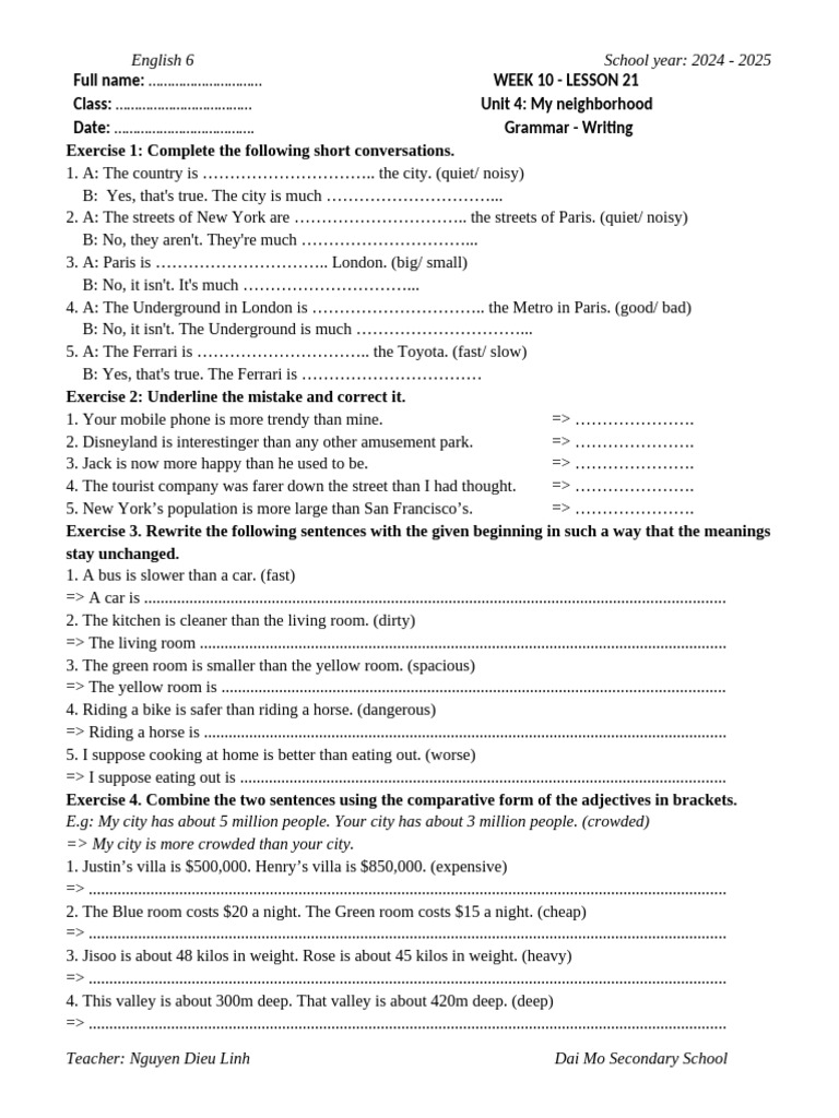 2B G6 W10 (worksheet) | PDF