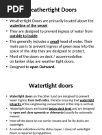 Watertight Doors On Ships Types, Maintenance & SOLAS Regulations | PDF ...