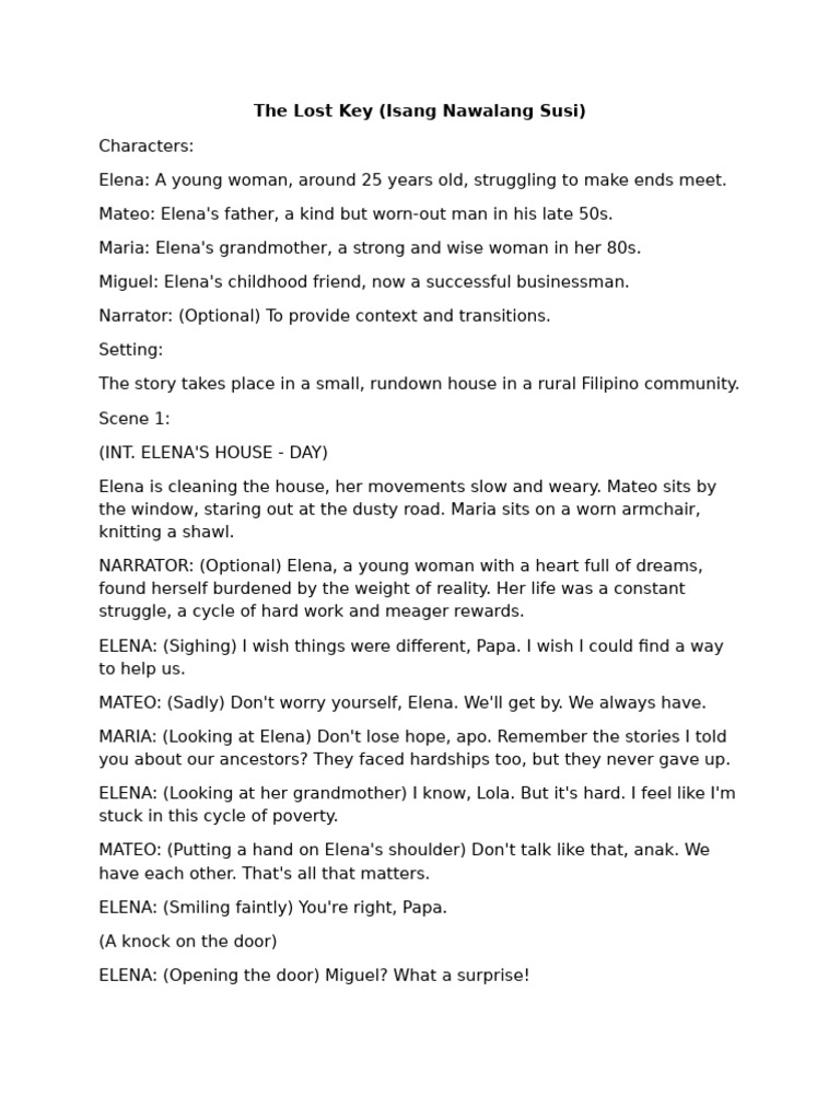 The Lost Key 1 | PDF