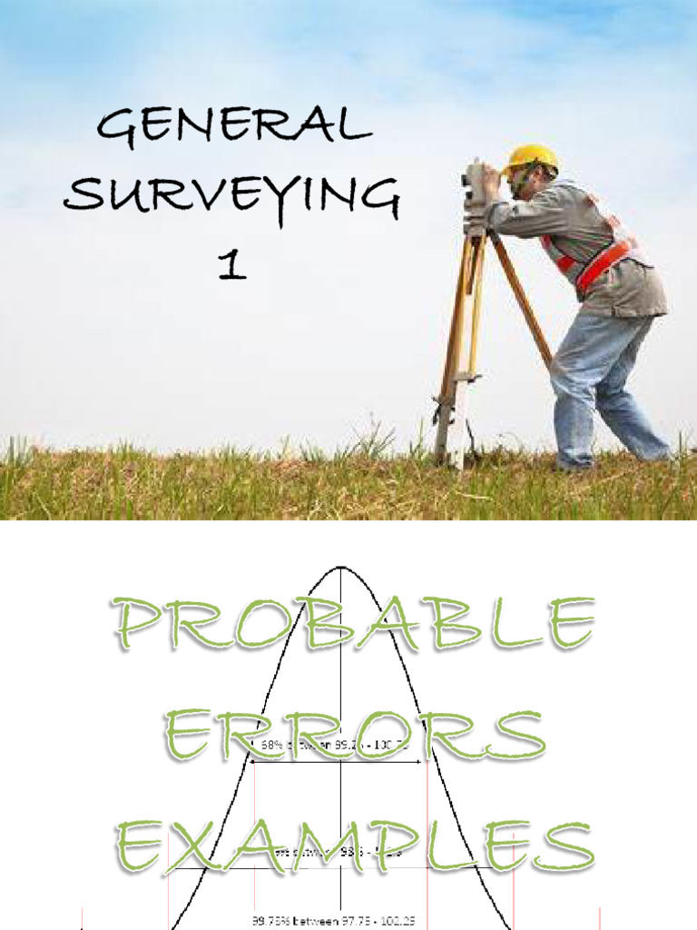 Surveying-L5-PROBABLE-ERRORS-2.0-SAMPLE-PROBLEMS | PDF