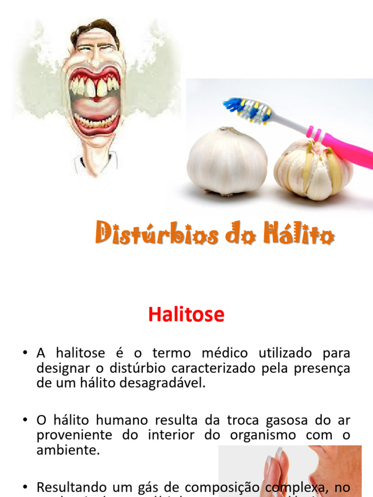 Causas e Classificação da Halitose | PDF | Gosto | Língua