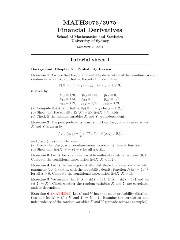 MATH 3075 3975 t1 | PDF