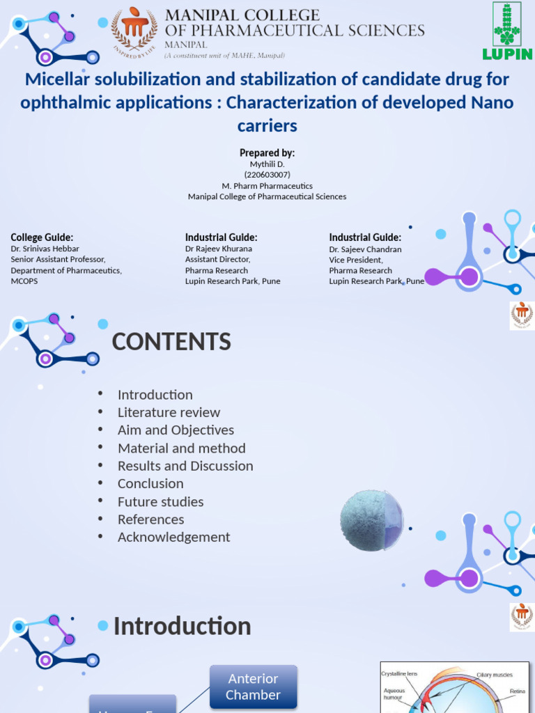 M. Pharm Final Thesis Presentation Mythili D 31.05.2024 | PDF ...