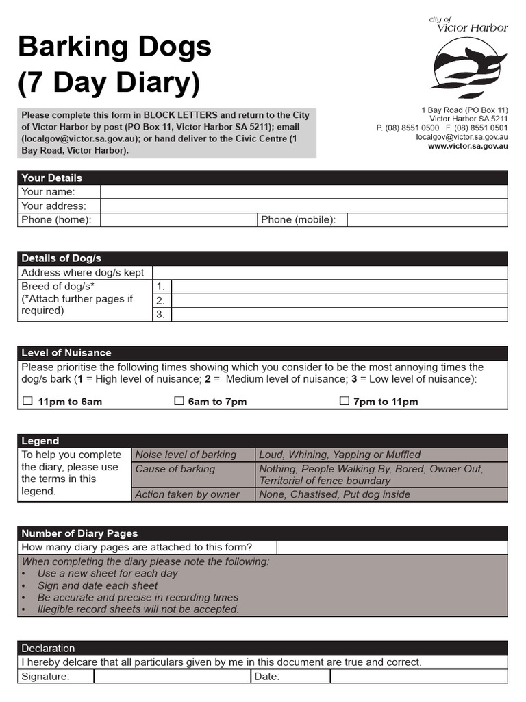 Barking Dogs Diary | PDF | Subspecies Of Canis Lupus | Dogs