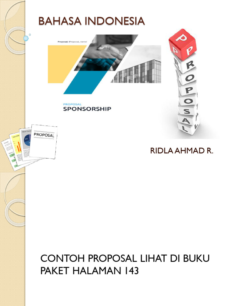 PROPOSAL SMAN 4 BDG (Materi) | PDF