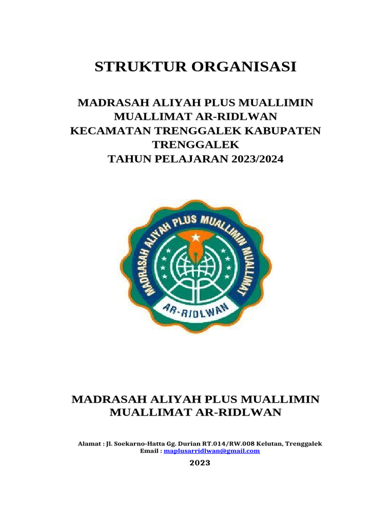 Bagan - Struktur Organisasi 2024 | PDF | Bisnis