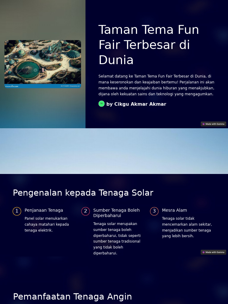 Taman Tema Fun Fair Terbesar Di Dunia | PDF