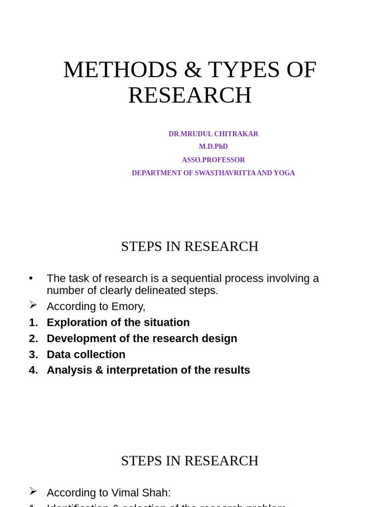 Types Methods of Research | PDF | Survey Methodology | Questionnaire