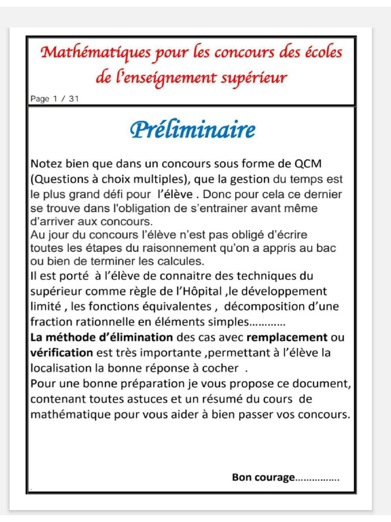 Astuces Concours | PDF