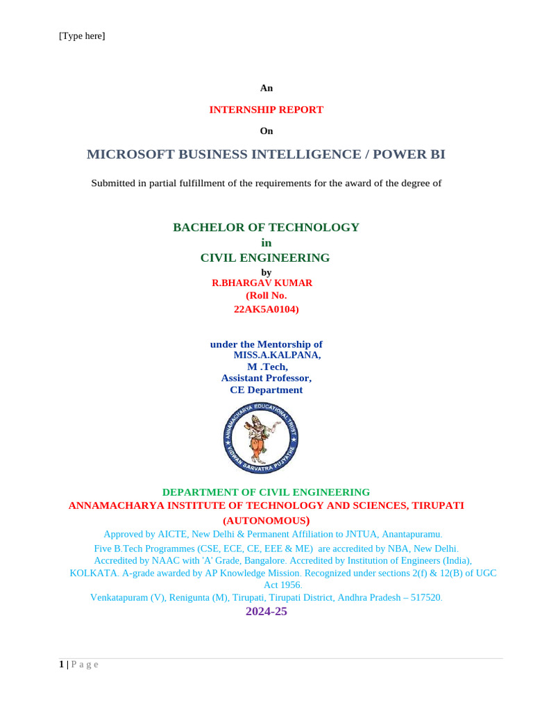 Bhargav Internship 2 | PDF | Business Intelligence | Data Management