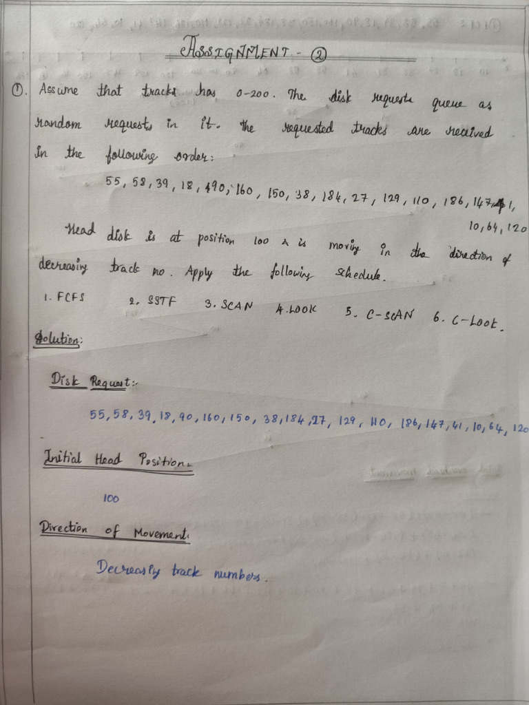 OS Assignment - 2 | PDF