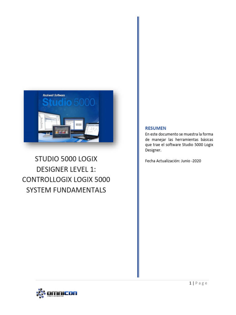 Studio 5000 Logix Designer Level 1 | PDF | Red de computadoras ...