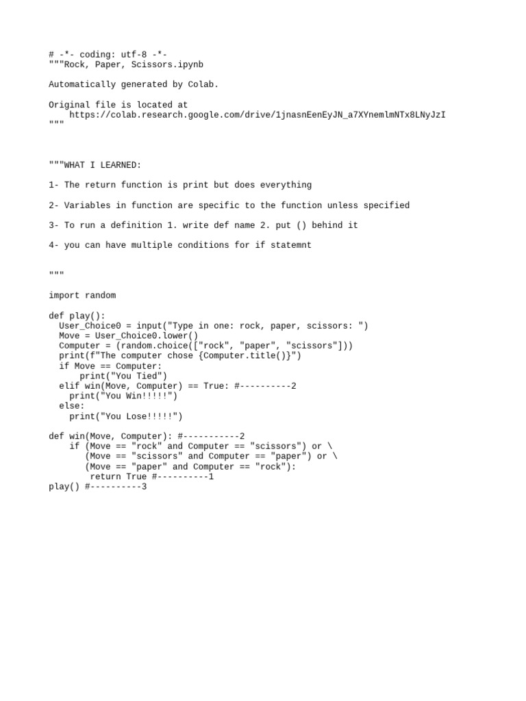 Rock, Paper, Scissors-2 | PDF
