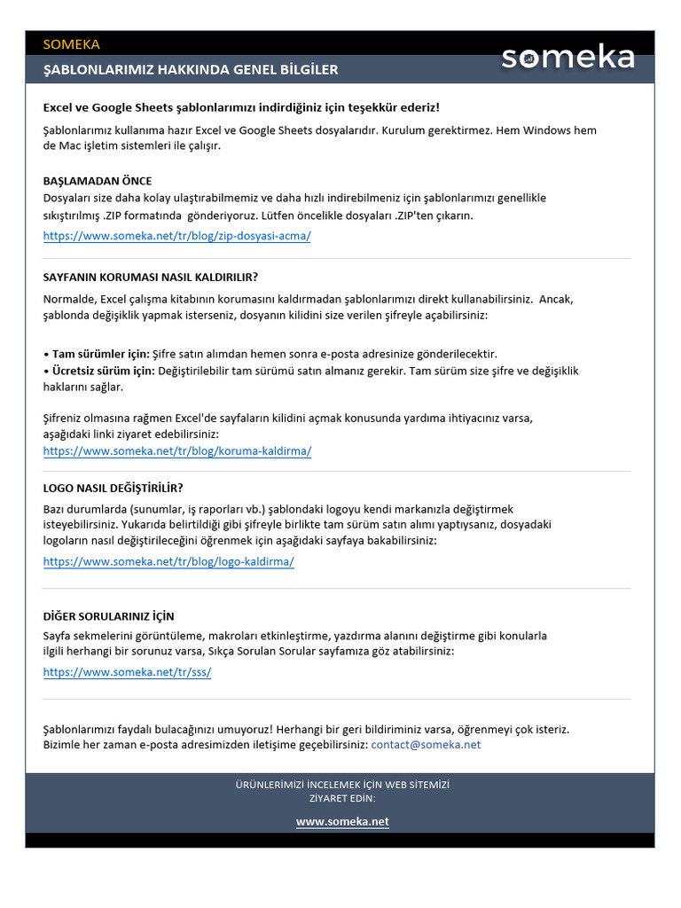 Someka Şablon Hakkında Genel BilgilerDEMO TESTING | PDF