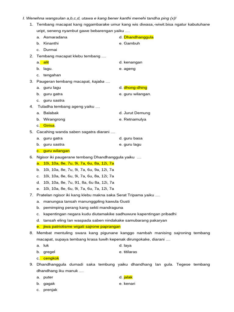 Jawa | PDF | Seni & Disiplin Bahasa | Seni