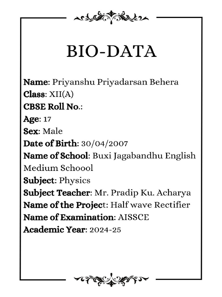 Physics Half Wave Rectifier Pdf
