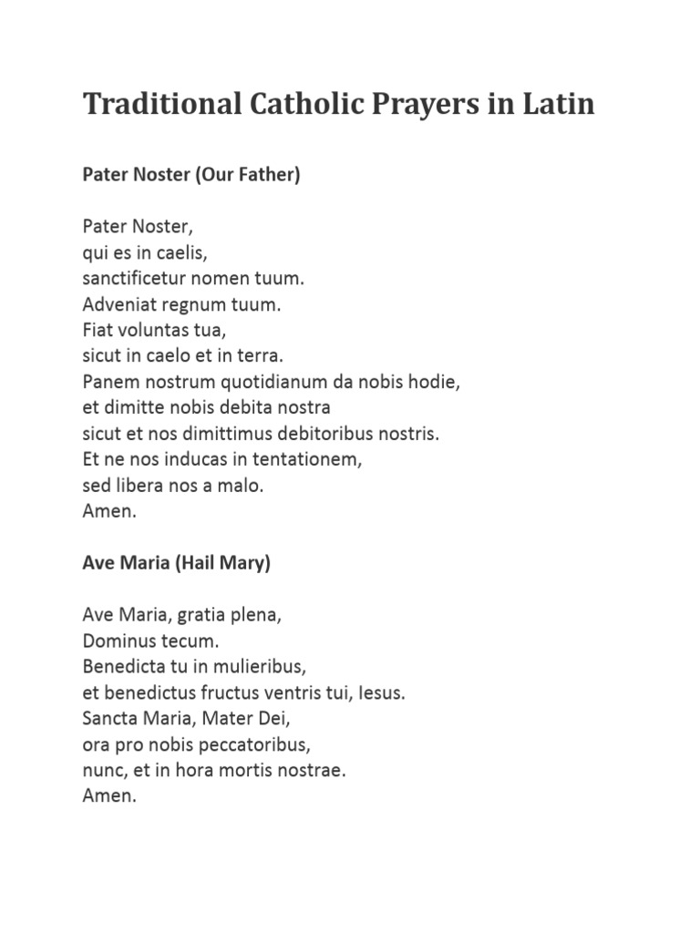 Meal Prayers In Latin – Benedicctio Mense Prayer – QNANCK