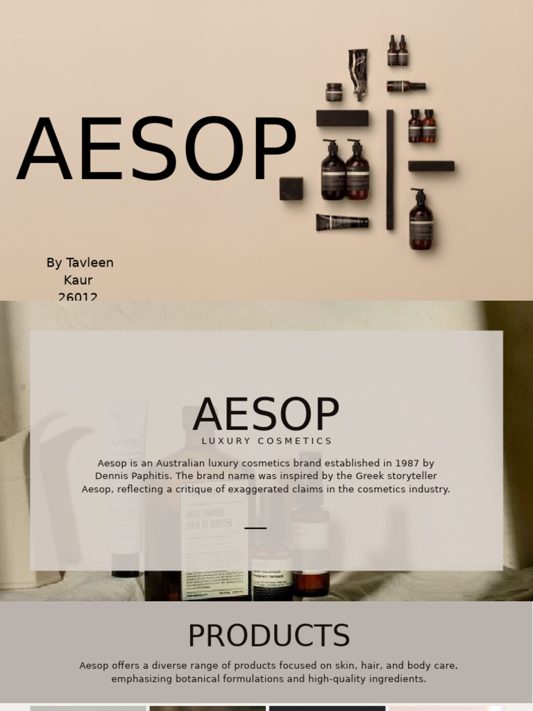Aesop | PDF | Cooking, Food & Wine | Home & Garden