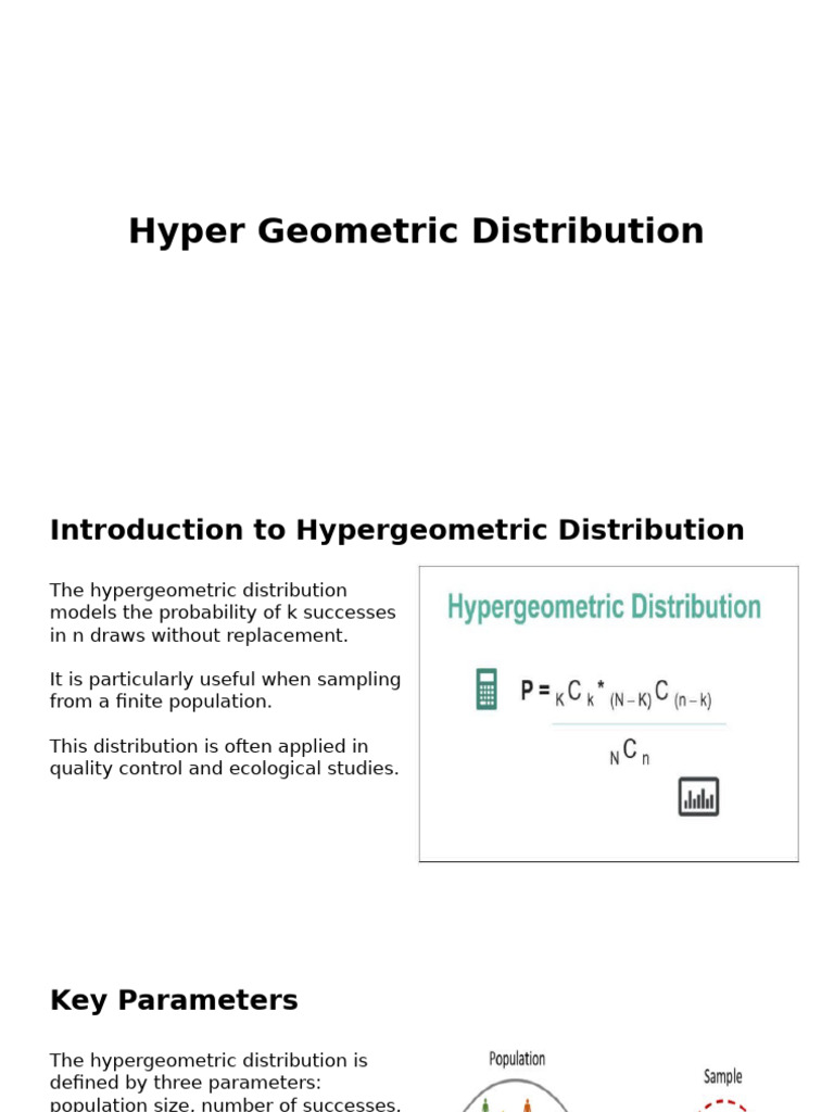 Hyper Geometric Distribution | PDF | Probability Distribution ...