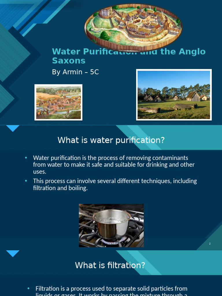 Water Purification and The Anglo Saxons | PDF | Filtration | Water