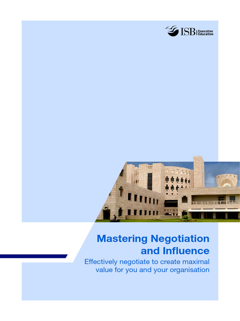 Learn Negotiation Strategies For Impactful Leadership and Mutual Gain 1711522881 | PDF ...
